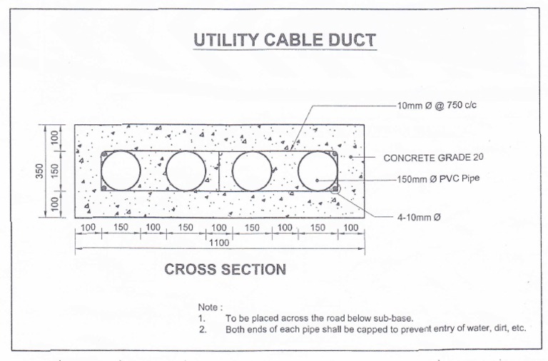 Utility Duct Installation in Roads | PDF | Road Infrastructure | Materials