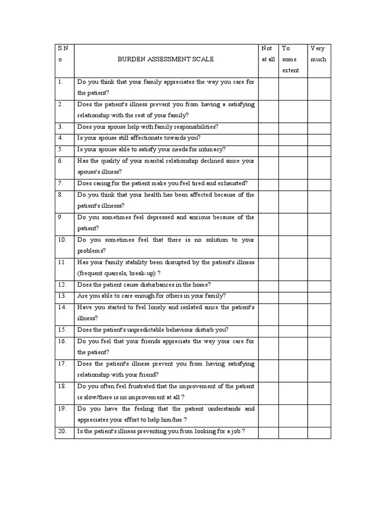 qol ans bas questionnaire | PDF | Depression (Mood) | Behavioural Sciences