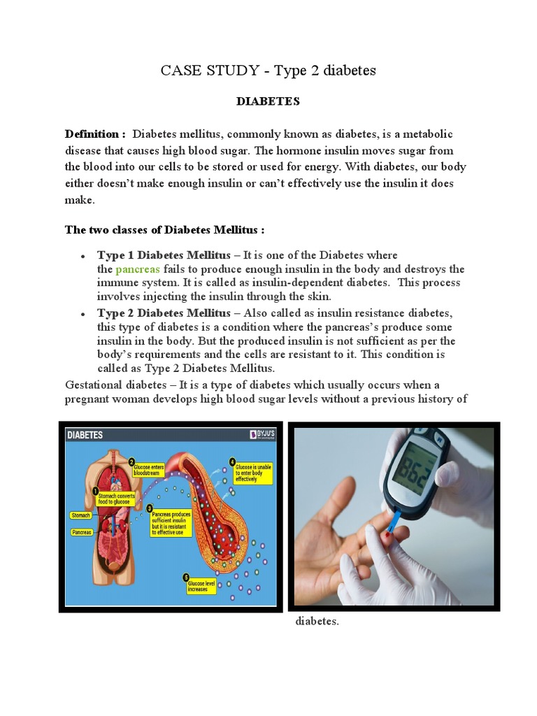 CASE STUDY - Type 2 Diabetes | PDF | Diabetes | Insulin