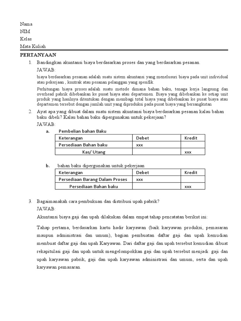 Contoh Soal Teori Job Order Costing-Dikonversi | PDF | Bisnis | Pengelolaan Keuangan & Uang