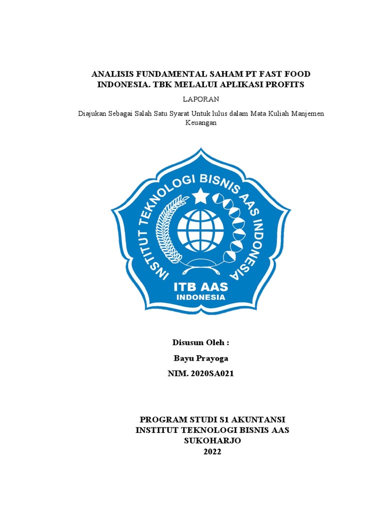 Laporan Magang MBKM Manajemen Keuangan | PDF Laporan Magang MBKM Manajemen Keuangan | PDF
