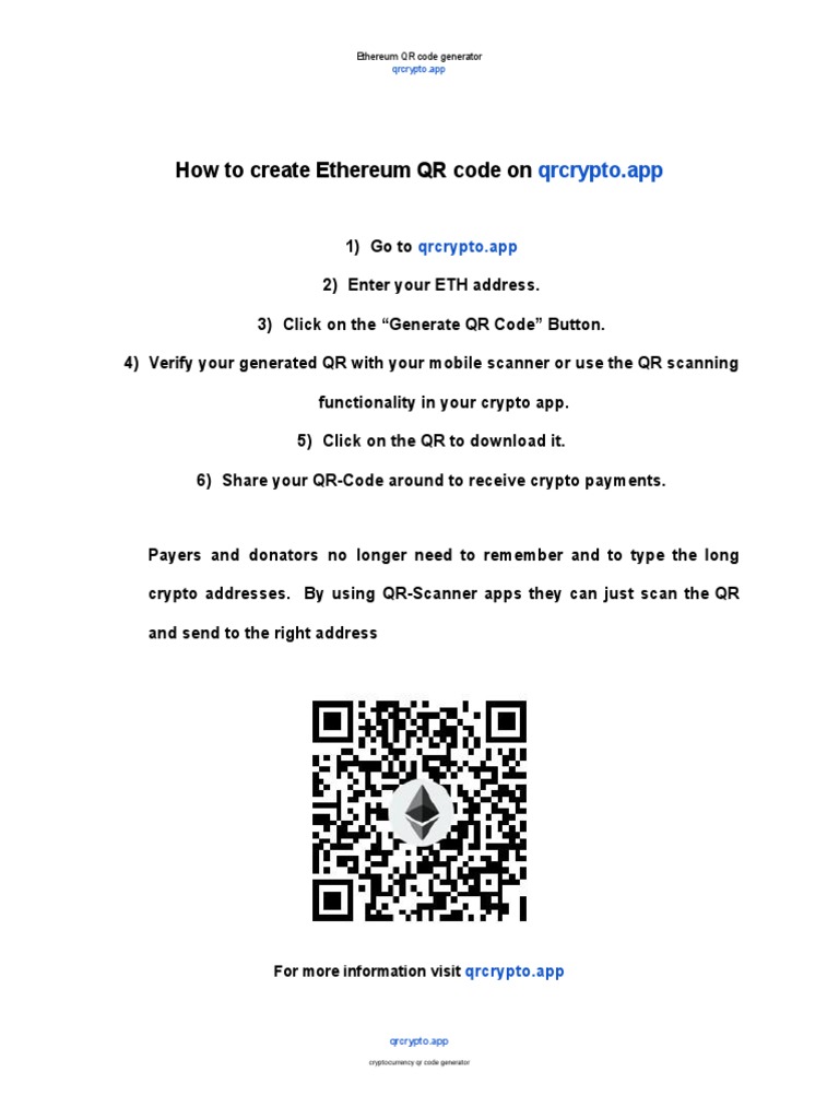 Generate ETH QR Code | PDF