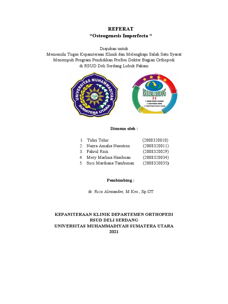 Jenis Osteogenesis Imperfecta dan Terapi | PDF | Pengembangan Diri ...