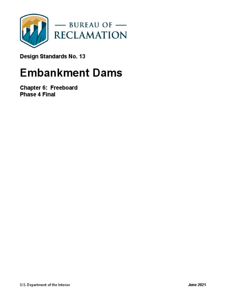 Embankment Dam Freeboard Standards | PDF | Dam | Reservoir
