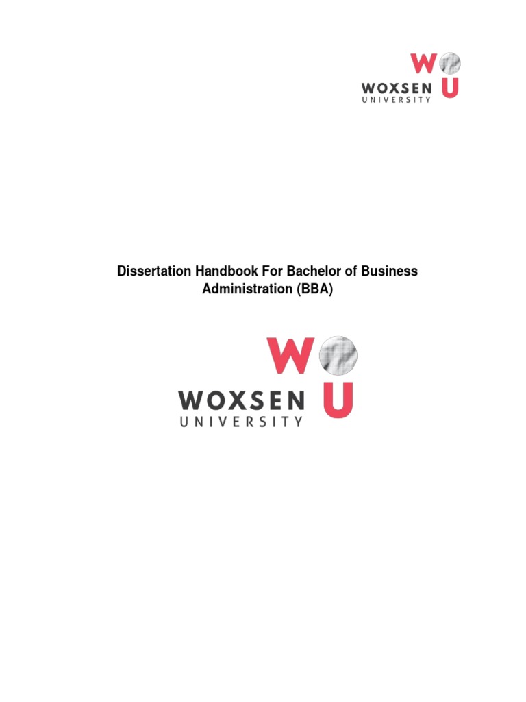 BBA Dissertation Guidelines | PDF | Thesis | Theory