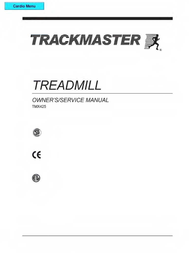 Treadmill: Owner'S/Service Manual | PDF | Electrical Connector | Ac ...