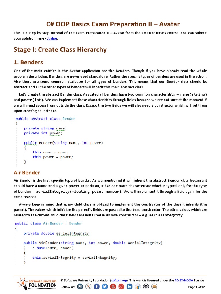 C# OOP Basics Exam Preparation II - Avatar Stage I: Create Class ...