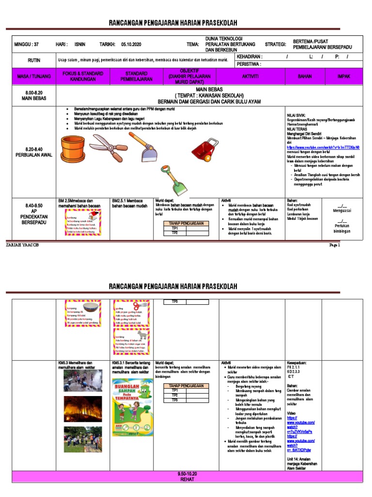 2020 Minggu 37 Peralatan Bertukang Dan Berkebun | PDF