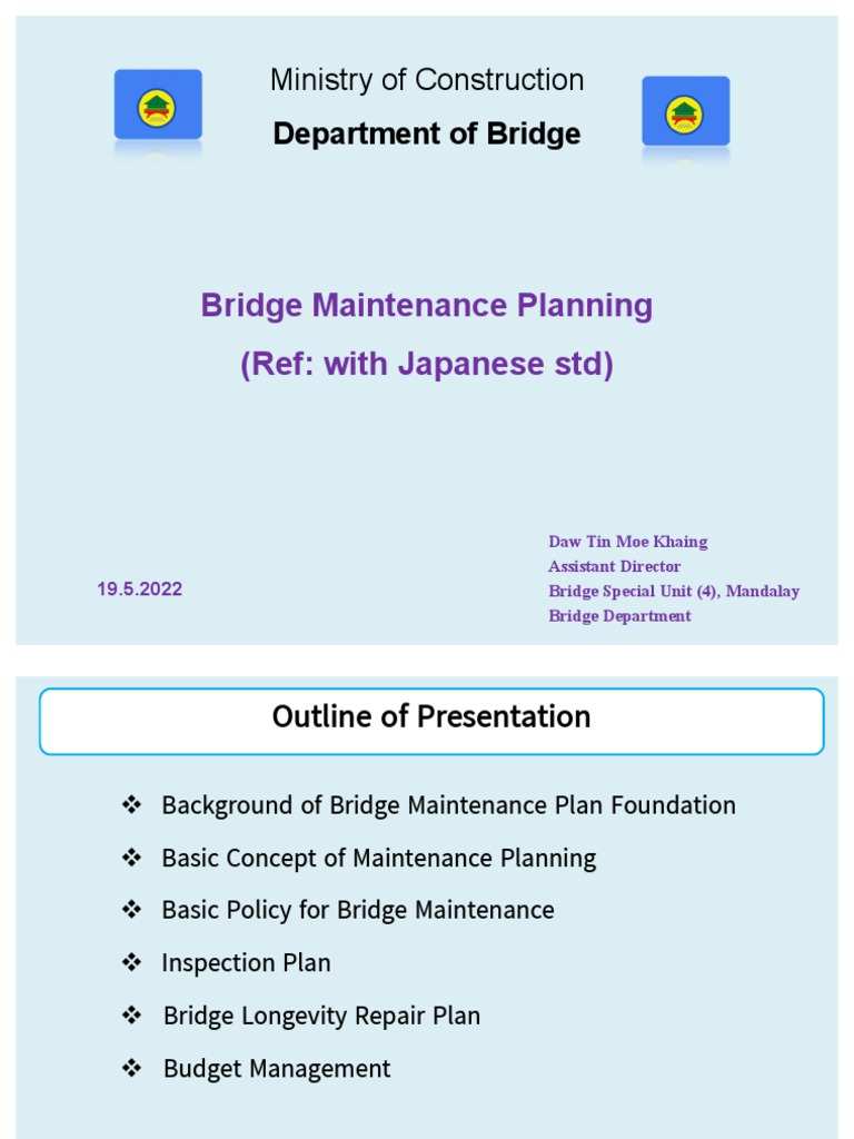 Developing a Strategic Bridge Maintenance Plan: Outlining Policies ...