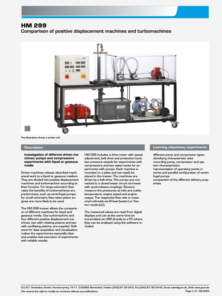 Comparison of Positive Displacement Machines and Turbomachines | PDF ...