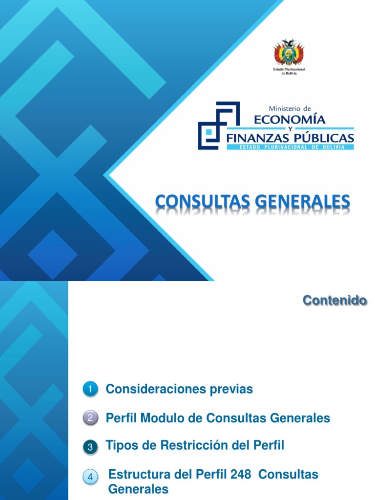 Consultas Generales del SIGEP 248 | PDF | Economias | Servicios financieros