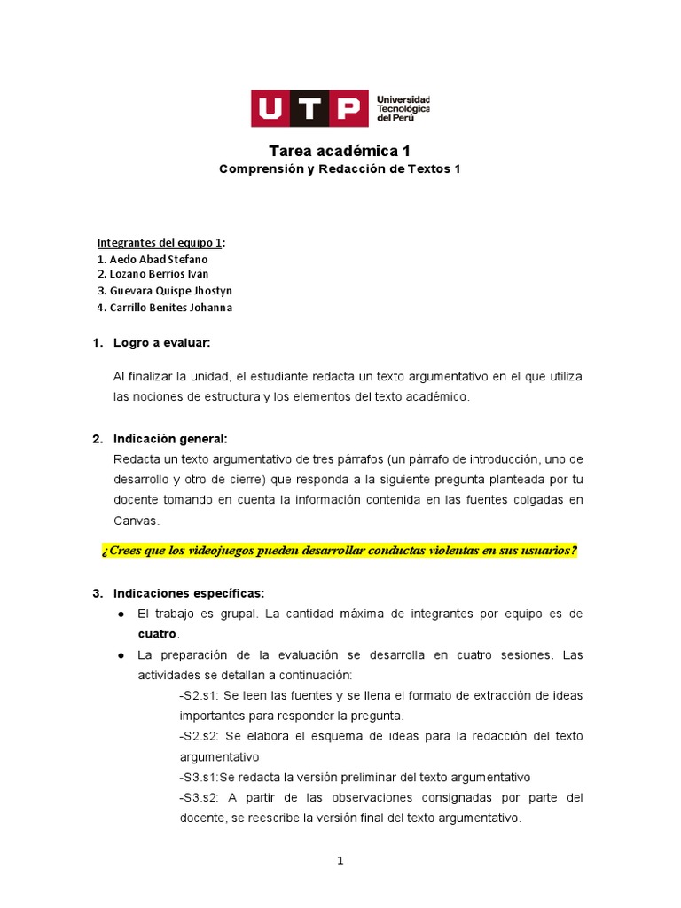 GC_N01I_TA1Consigna_22C1M(final) | PDF | Videojuegos | Comportamiento