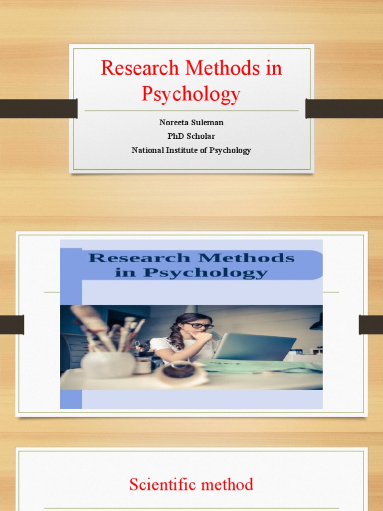 Research Methods in Psychology | PDF | Psychology | Quantitative Research