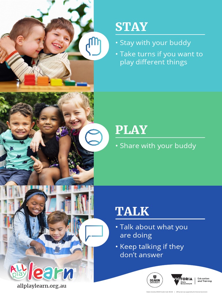 Stay Play Talk Poster Early Primary | PDF