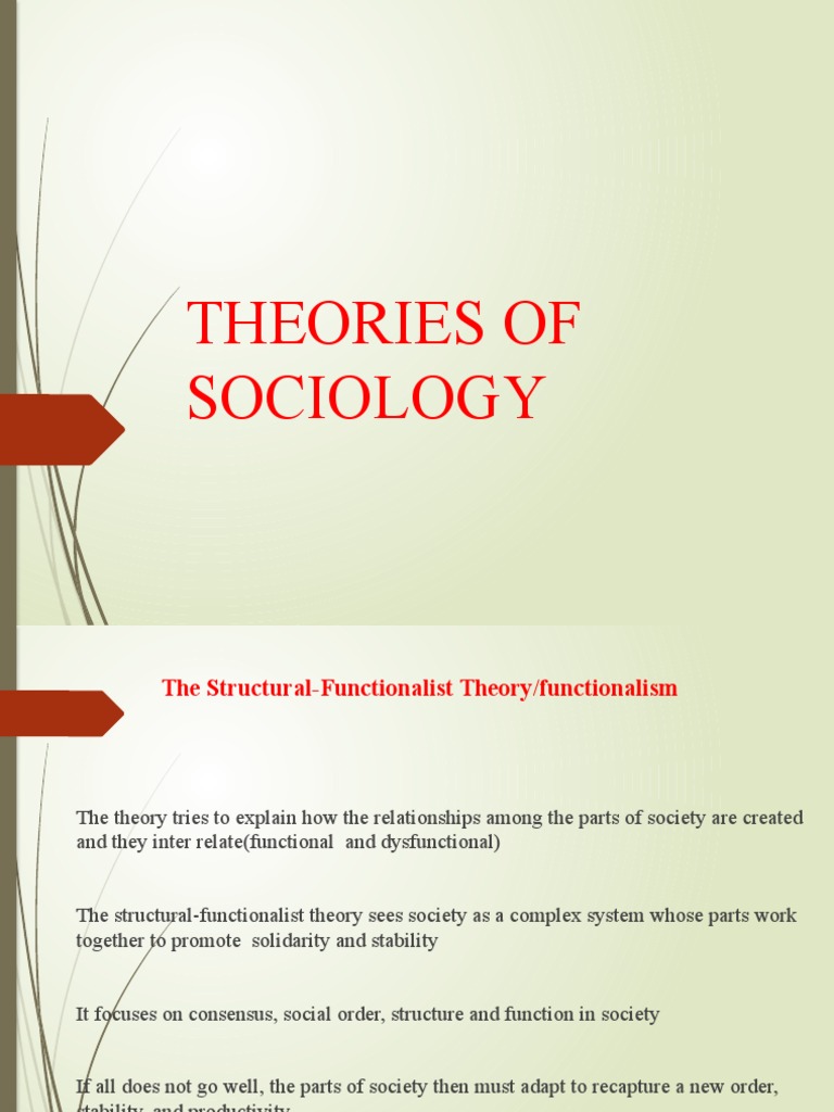 Week 3 THEORIES OF SOCIOLOGY | PDF | Sociology | Philosophical Theories