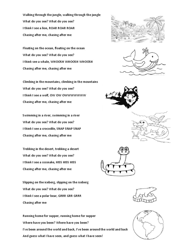 Jungle Adventure: What Do You See? | PDF