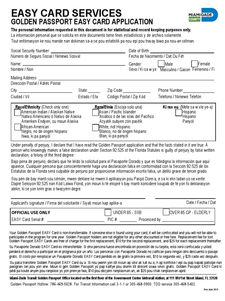 Golden Passport Application | PDF