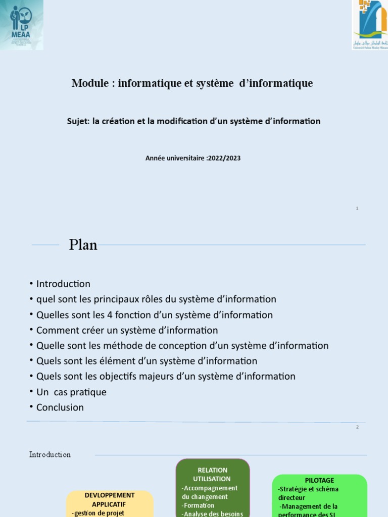 Module D'informatique | PDF | Système d'information | Informations