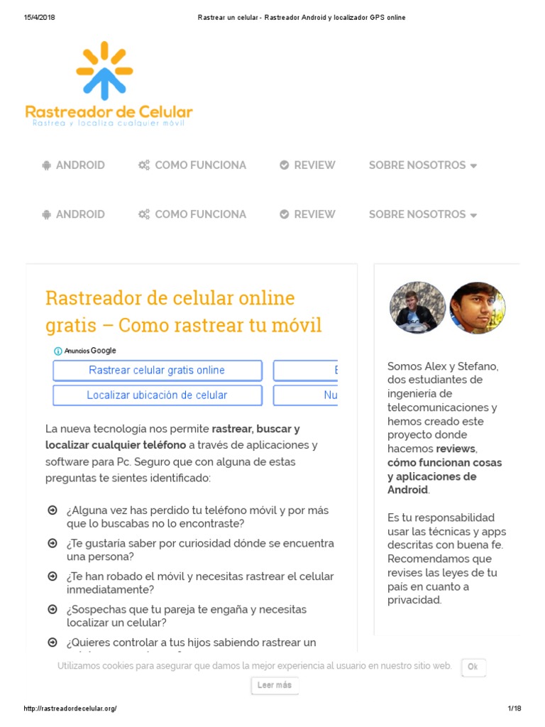 Rastrear Un Celular - Rastreador Android y Localizador GPS Online | PDF | Teléfonos móviles ...