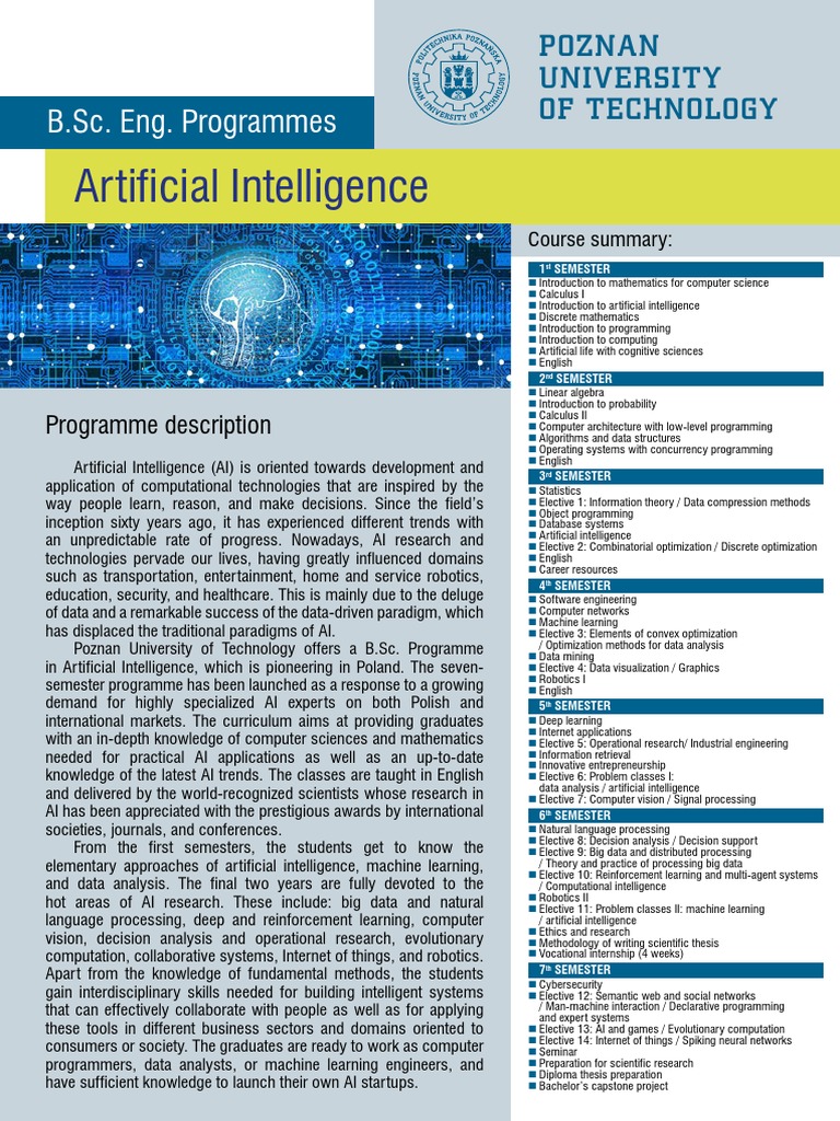 02 Studies BSC Artificial-Intelligence 5 0 | PDF | Artificial ...