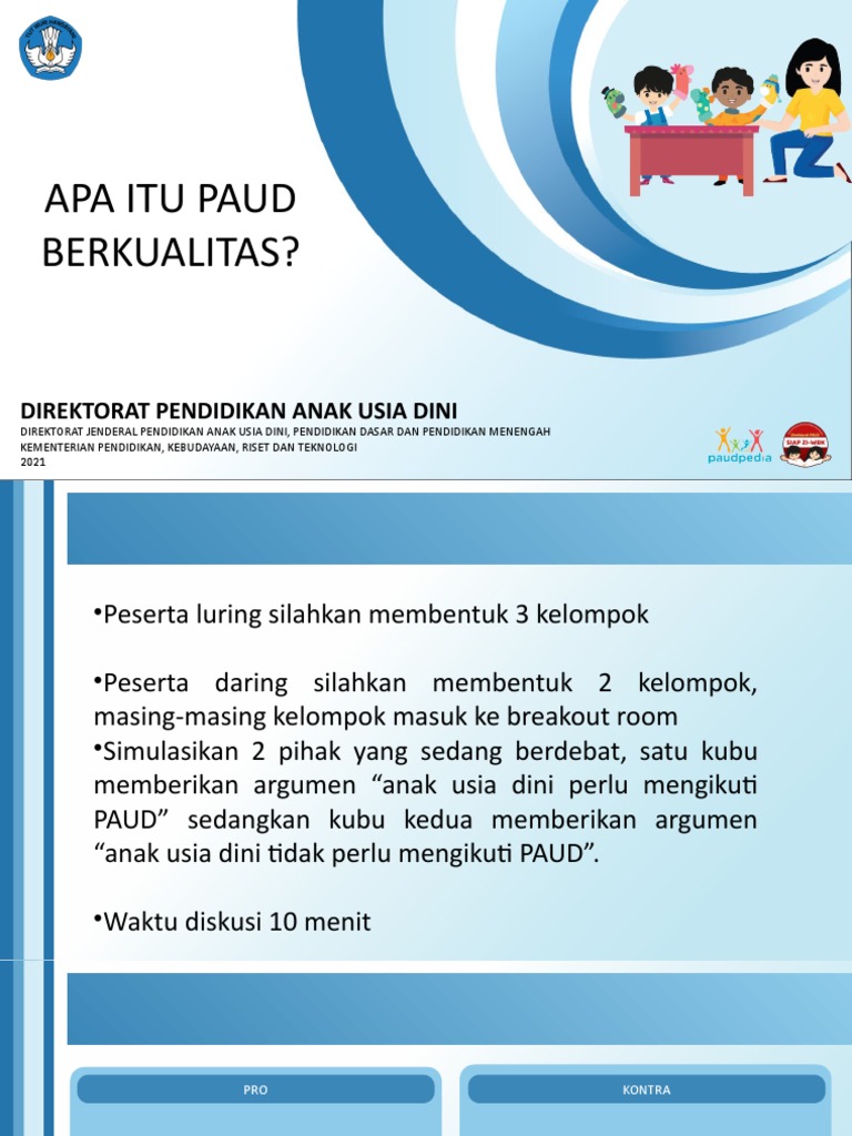 Bimtek CF PAUD HI | PDF