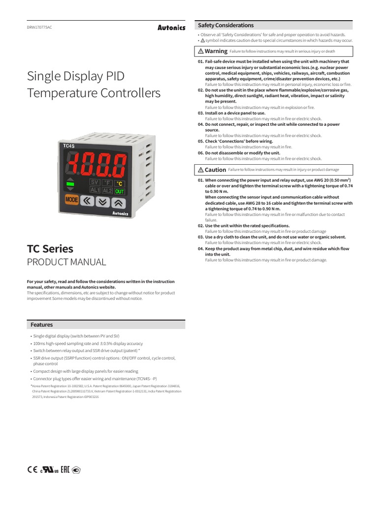 PID Temperature Controller Manual | PDF | Power Supply | Electrical ...