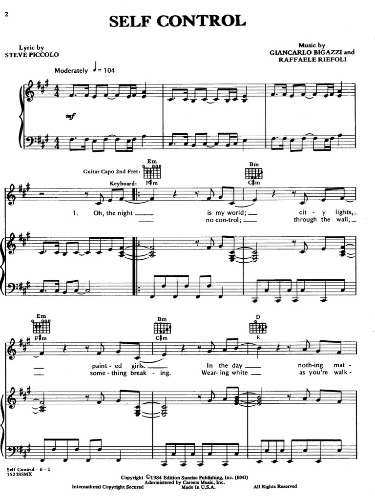 Laura Branigan - Self Control | PDF