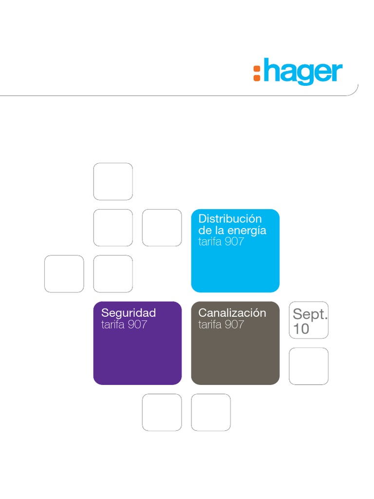 Catálogo Eléctrico. Hager | PDF | Electricidad | Ingenieria Eléctrica