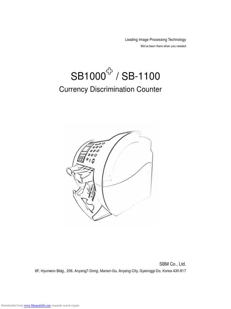 SB1000 / SB-1100: Currency Discrimination Counter | PDF | Printer ...