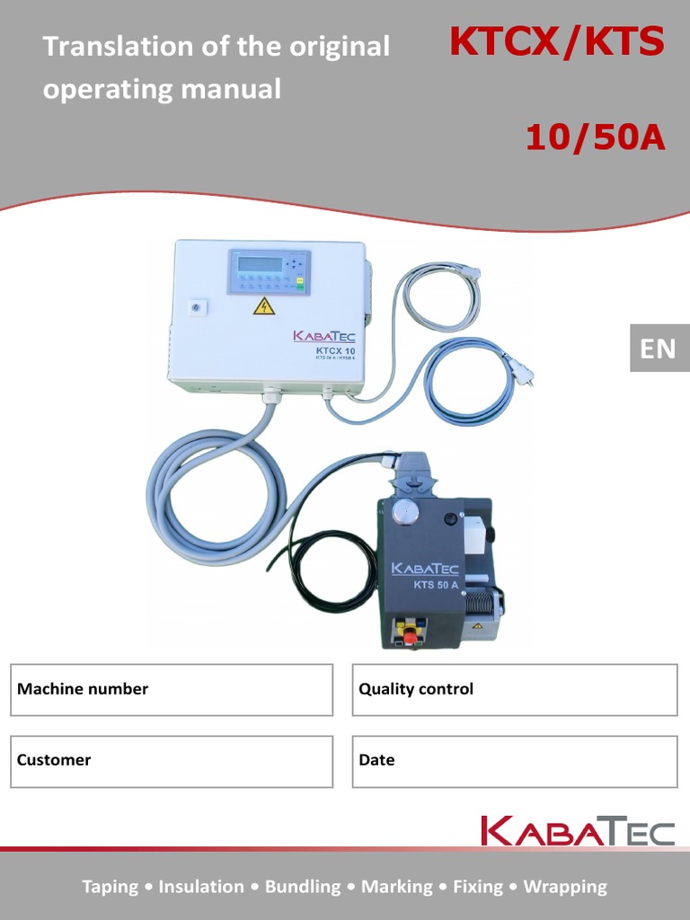 Kabatec Manual | PDF | Electrical Connector | Safety