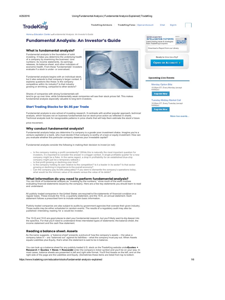 Fundamental Analysis: An Investor's Guide Fundamental Analysis: An ...