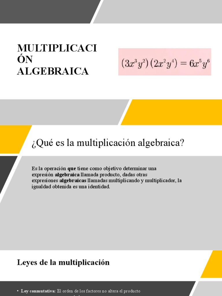 Multiplicacion Algebraica | PDF