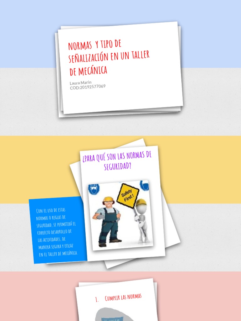 Normas de Seguridad Taller de Mecánica | PDF