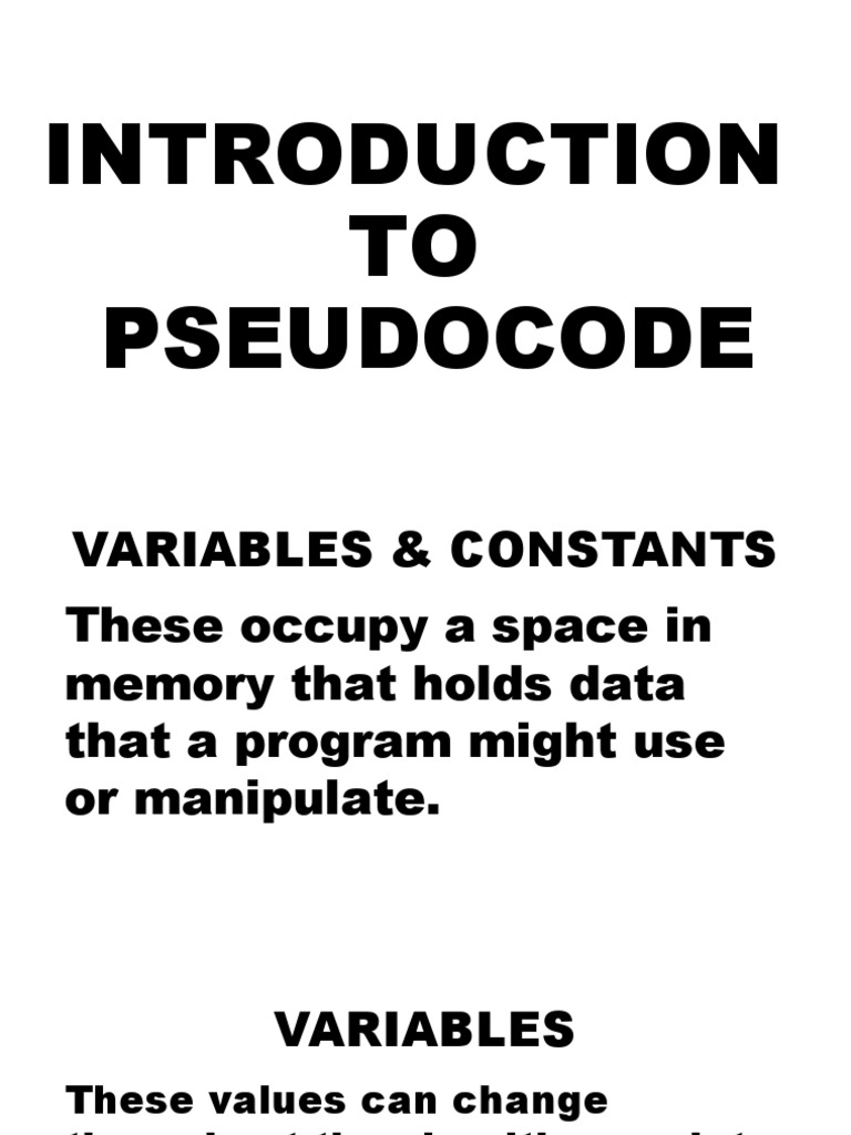 Pseudo Code | PDF | Control Flow | Software Development