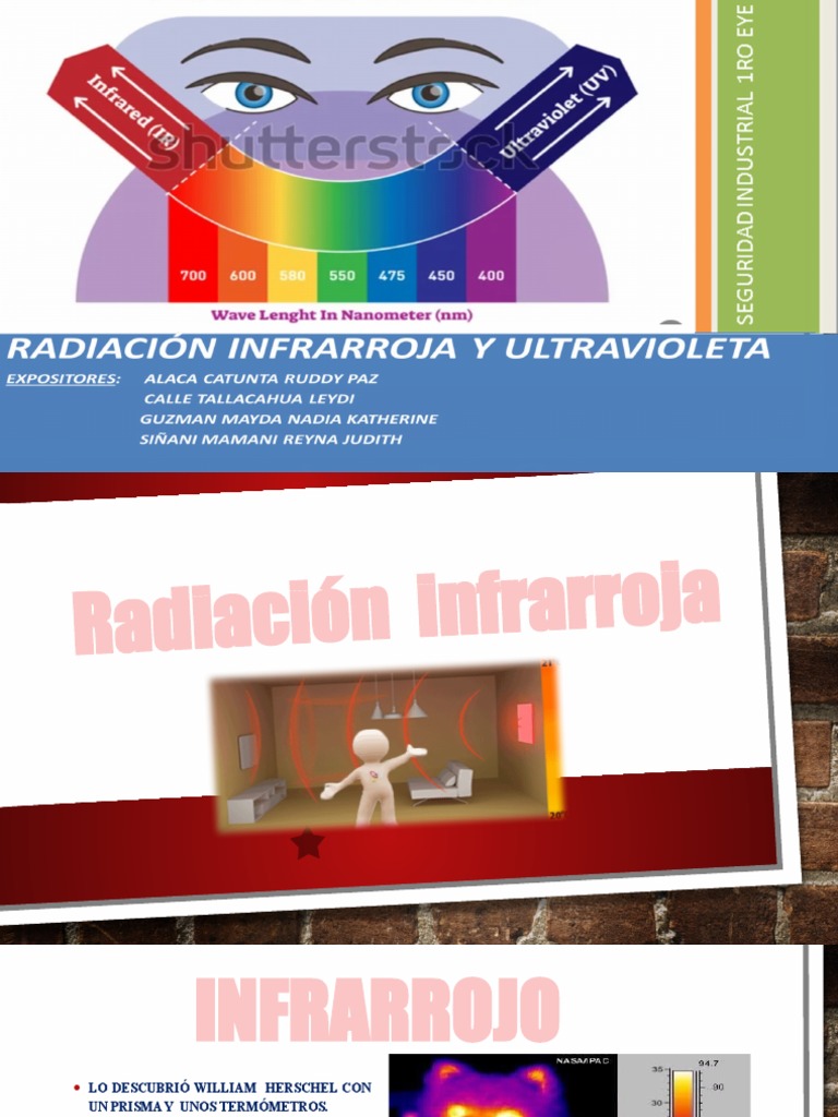 DIAPOSITIVAS Radiación Infrarroja y UV | PDF | Infrarrojo | Ultravioleta