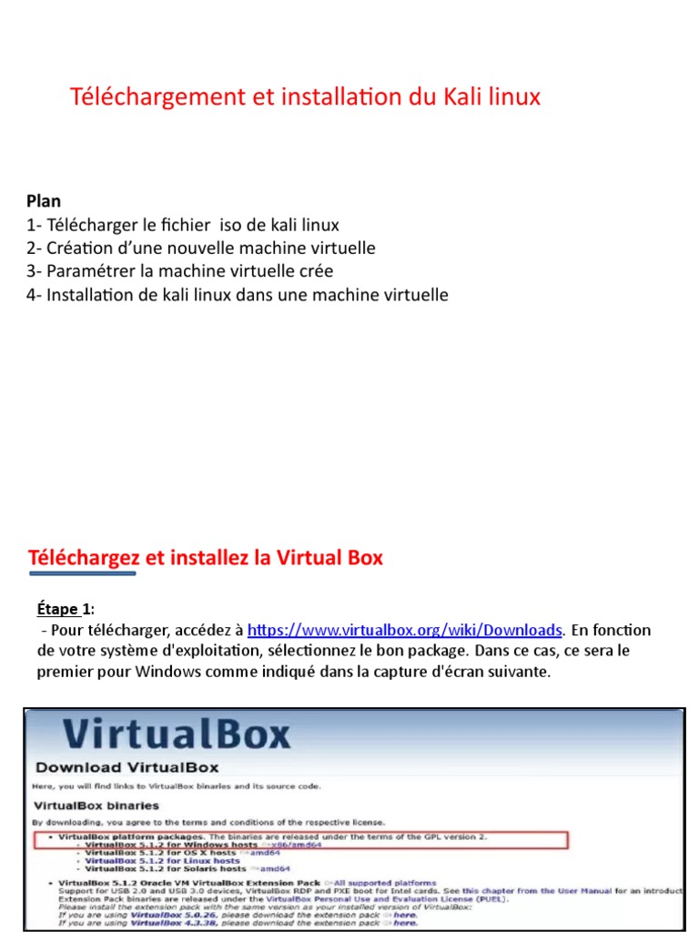 Installation Et Configuration Du Kali Linux | PDF | Linux | Capture d'écran