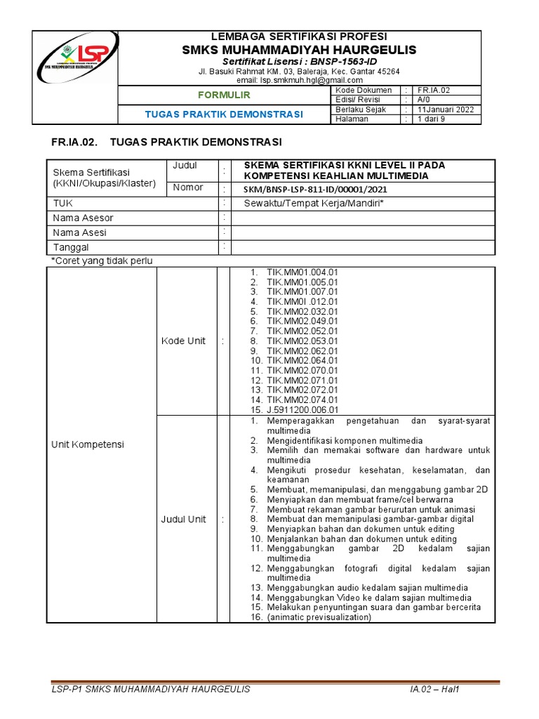 FR - Ia.02. Tugas Praktik Demonstrasi | PDF
