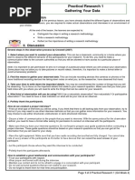 Practical Research 2 Grade 12 | PDF | Learning | Methodology