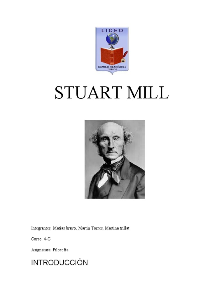 Stuart Mill | PDF | John Stuart Mill | Utilitarismo