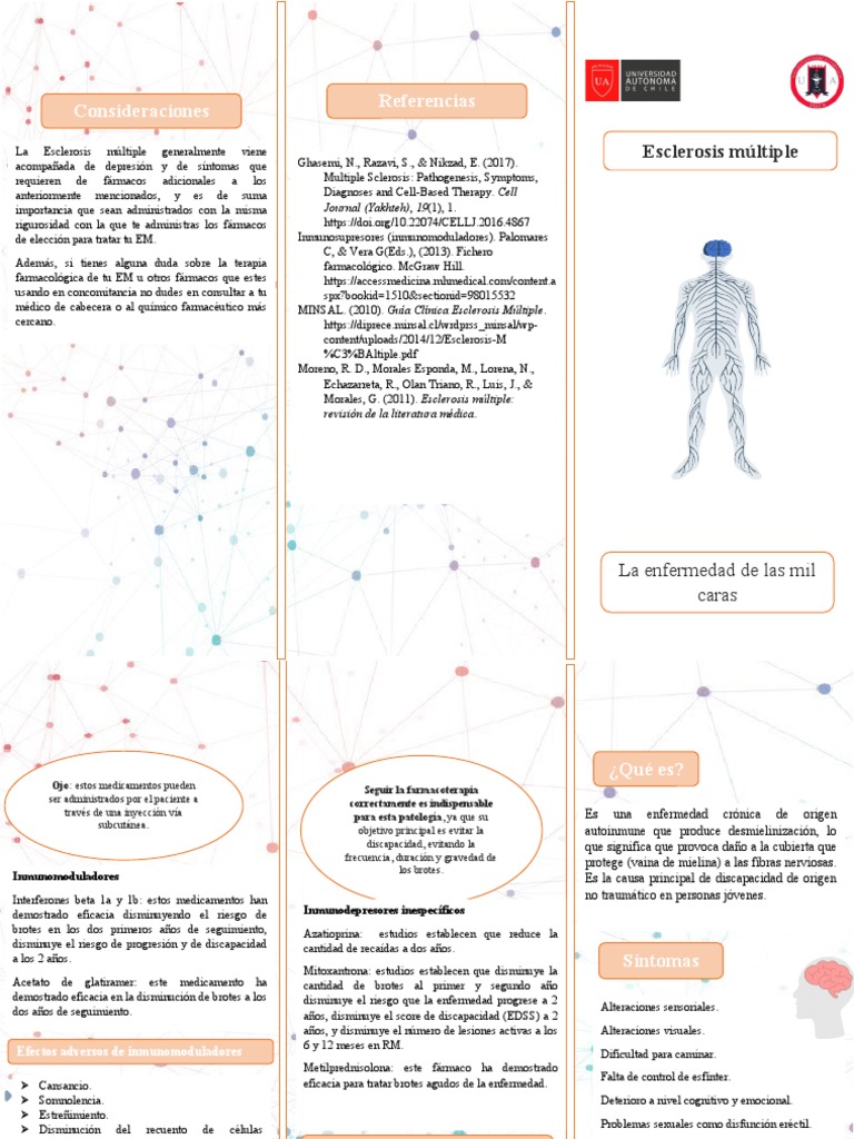 Tríptico EM-2 | PDF | Esclerosis múltiple | Medicina