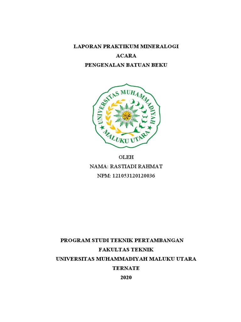 LAPORAN PRAKTIKUM MINERALOGI | PDF