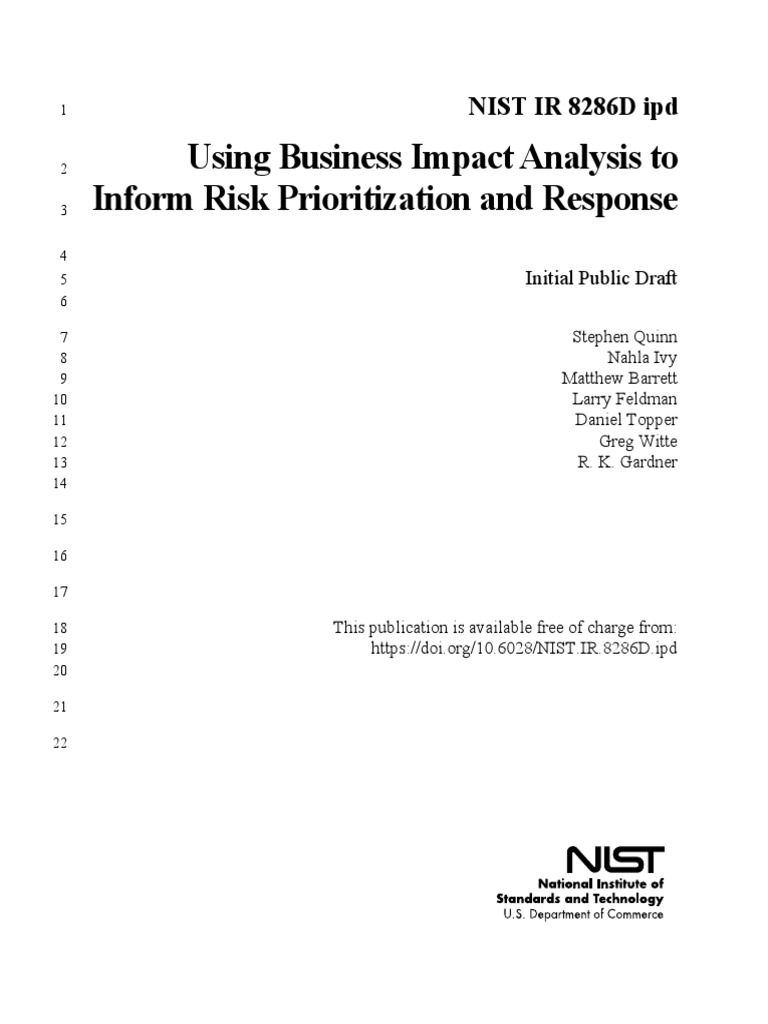 Nist Ir 8286d Ipd | PDF | Risk Management | Risk