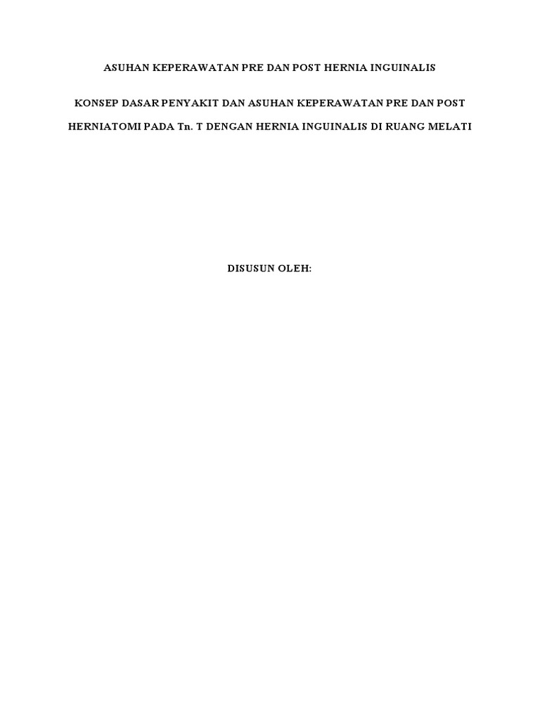 Askep Hernia | PDF