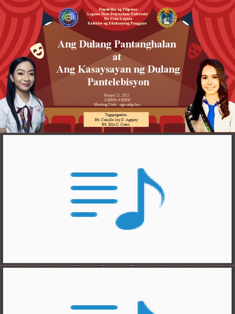 Ang Dulang Pantanghalan at Ang Kasaysayan NG Dulang Pantelebisyon | PDF