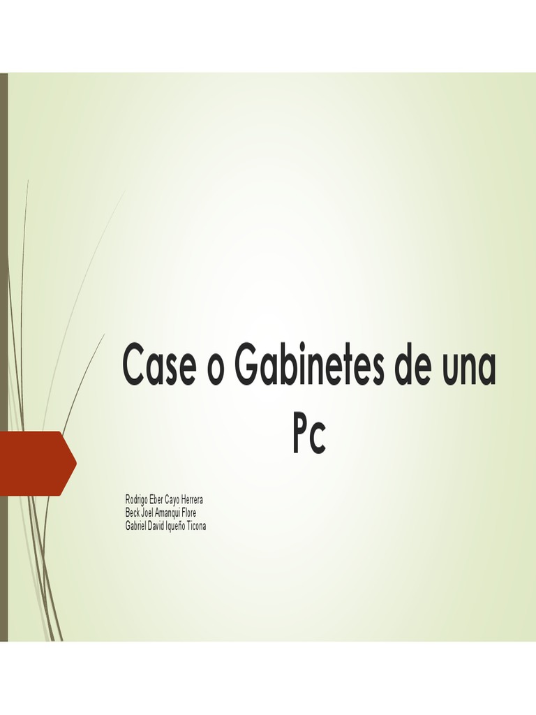 Tipos de Case o Gabinetes de PC | PDF