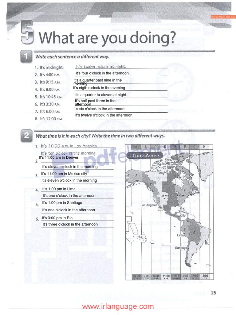 Workbook Unit 5 | PDF