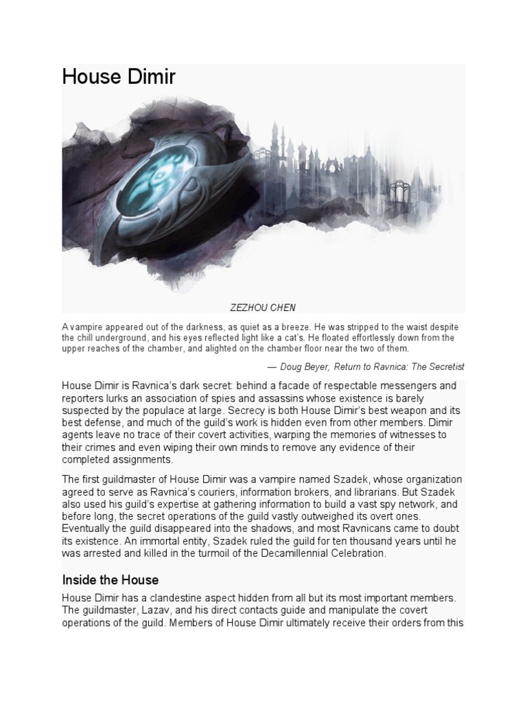 House Dimir | PDF | Espionage