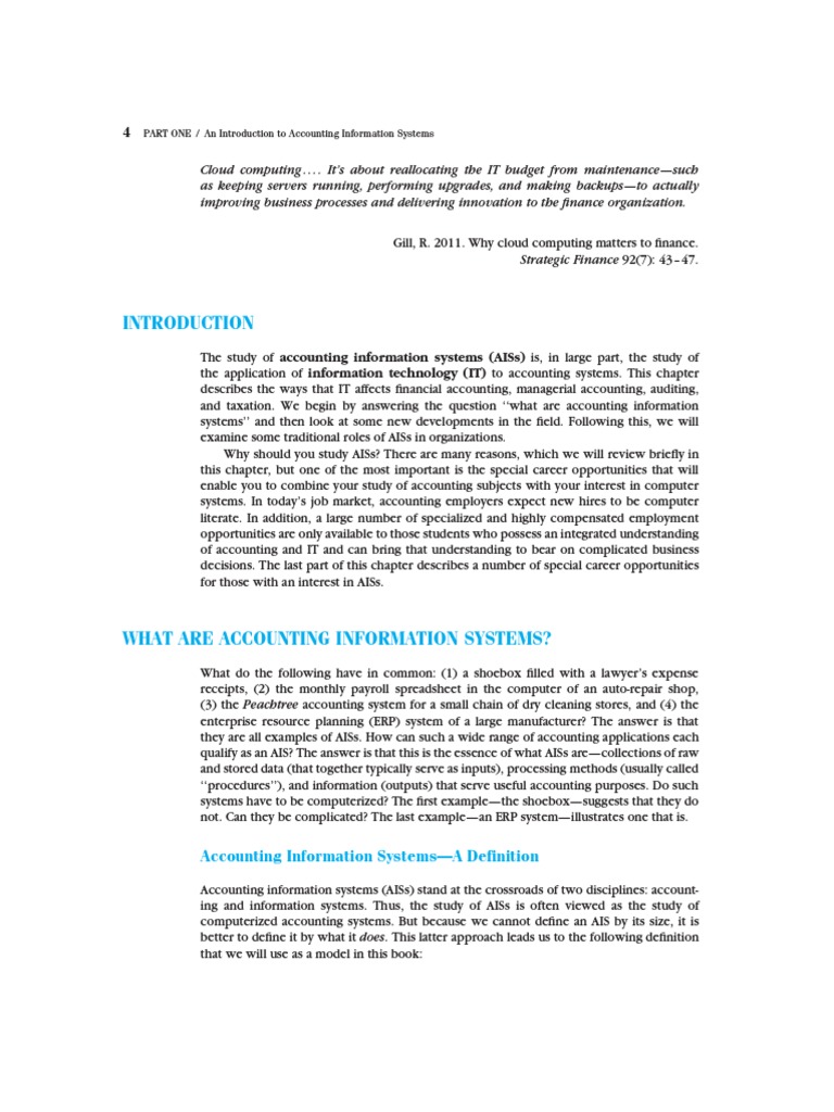 (Simkin, Rose y Norman, 2012, Pp. 4-9) Core Concepts of AIS | PDF | Information System | Analytics