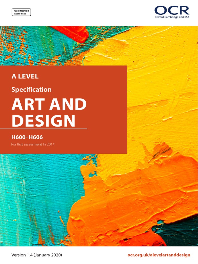 Specification Accredited A Level Gce Art and Design h600 h606 | PDF ...
