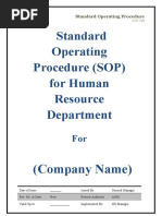 Sample Induction SOP | PDF | Human Resource Management | Business